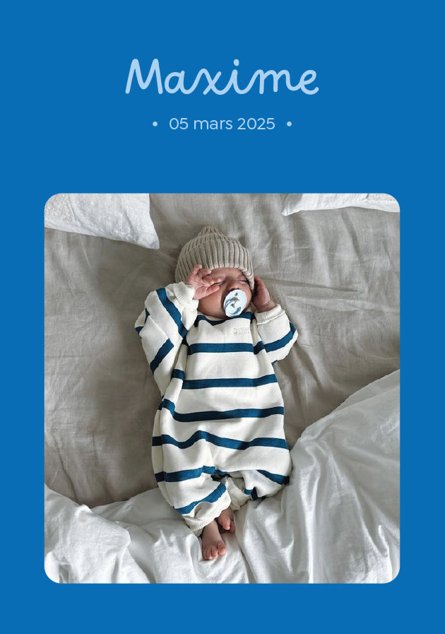 Faire-Part de Naissance Personnalisable - Classique – Les Petits Citrons